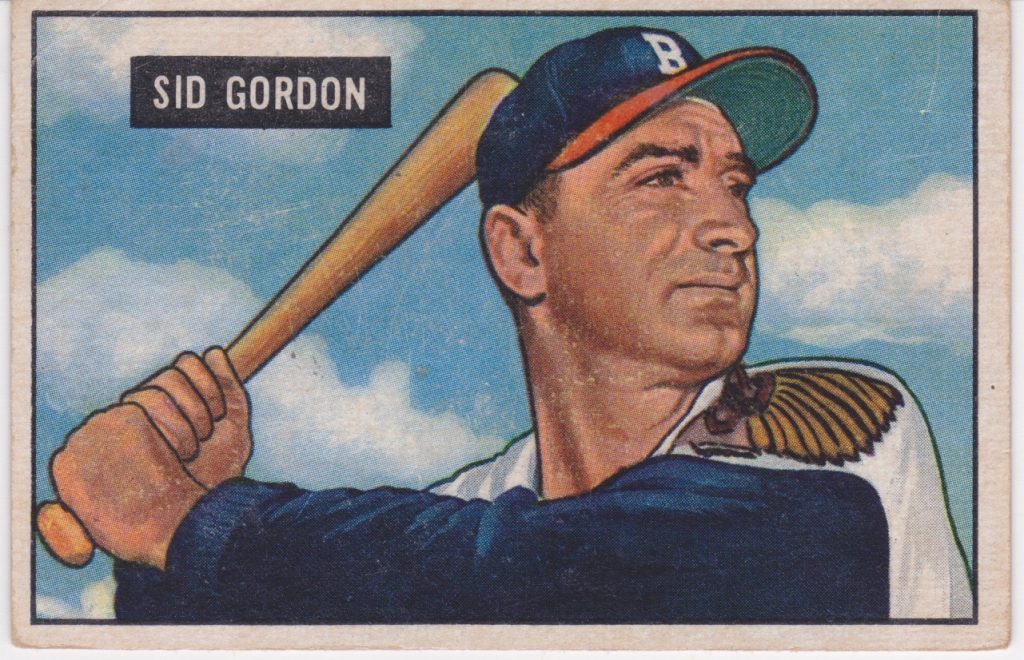 Gordon 1951 Bowman - Jewish Baseball Museum